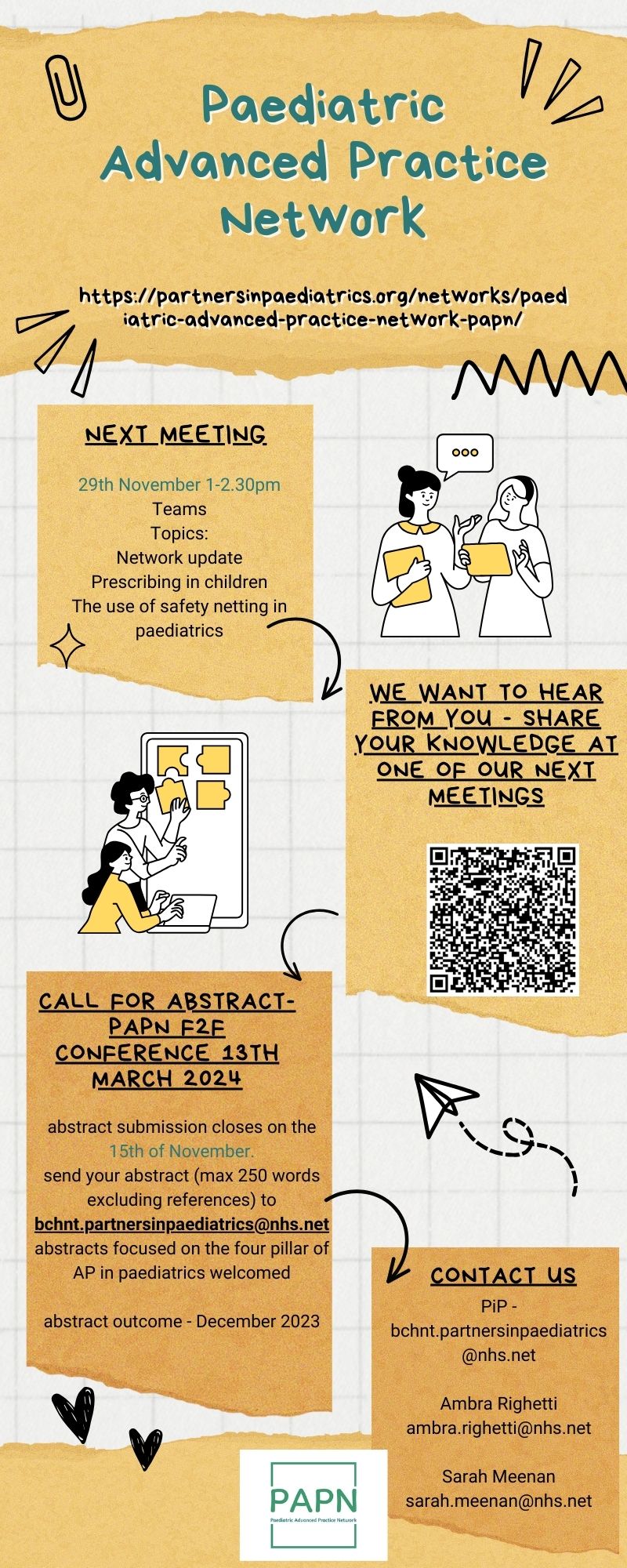 Paediatric Advanced Practice Network (PAPn) - Partners in Paediatrics