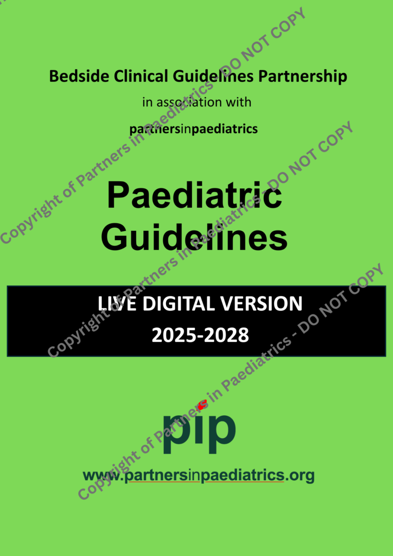 Partners in Paediatrics | PiP Clinical Guidelines