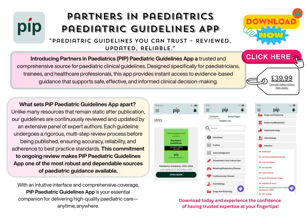 Partners in Paediatrics | PiP Clinical Guidelines